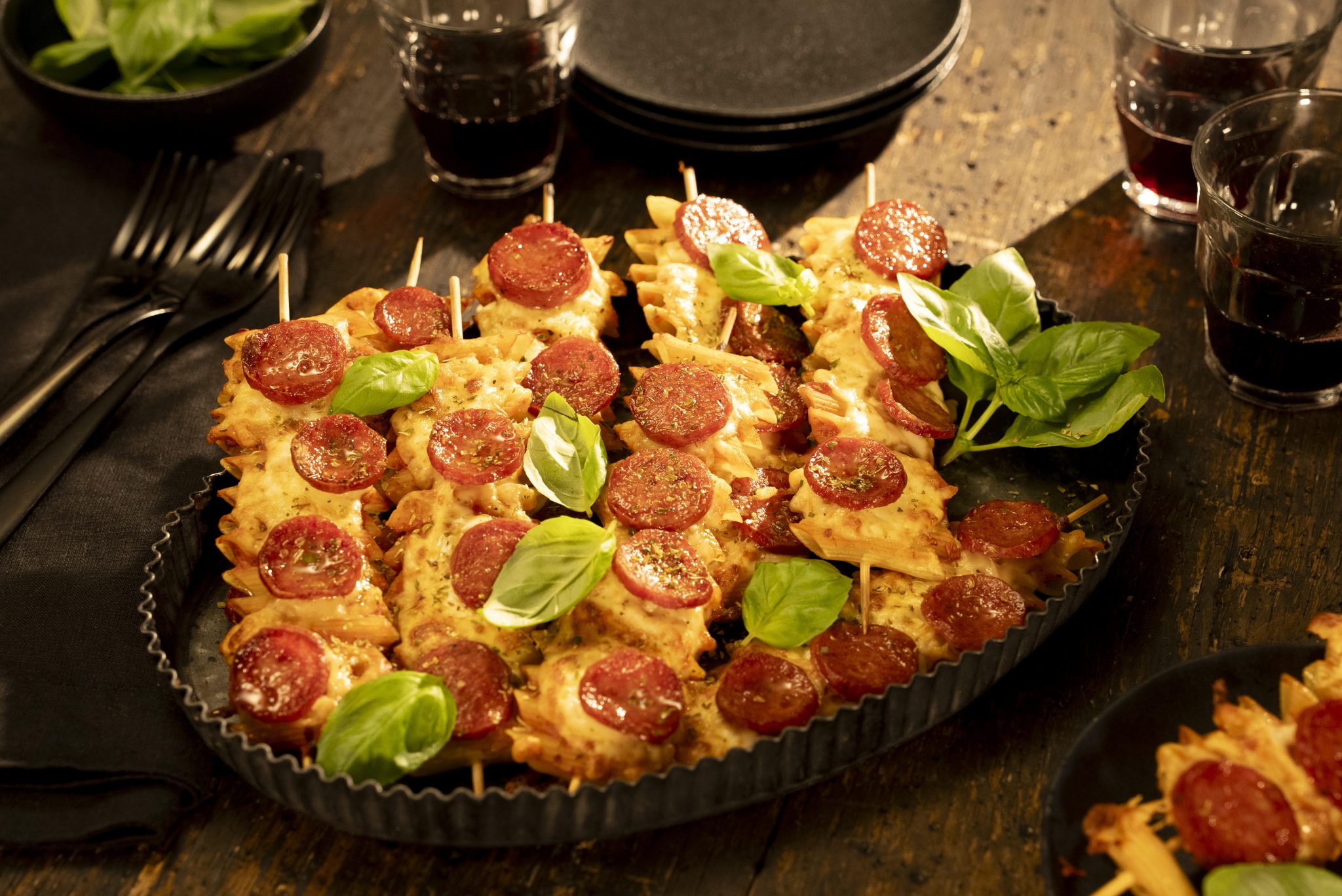 Pepperoni Fusilli Skewers - New Milano